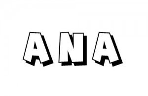 Dibujo de Ana | Dibujos de Nombres para Pintar | Dibujos para Colorear